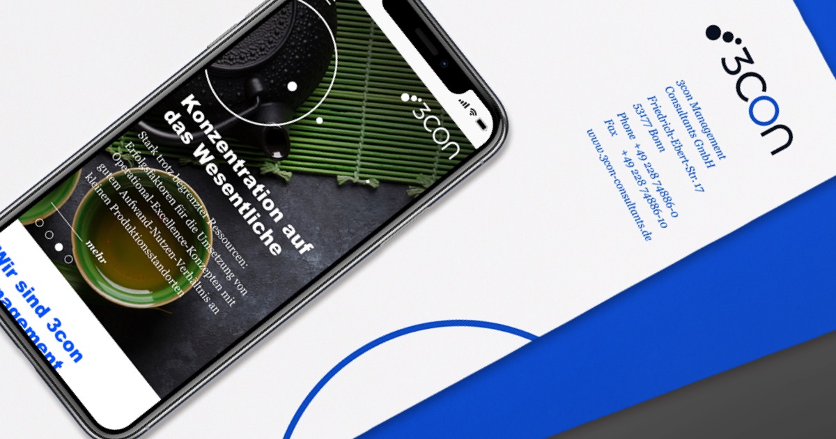 Corporate Design für die 3con GmbH aus Bonn | bold & friendly